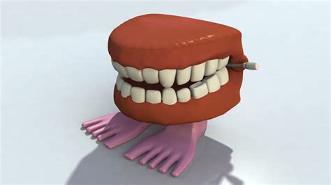 Chatter Teeth 3d Model 6 Fbx Ma Obj Free3d