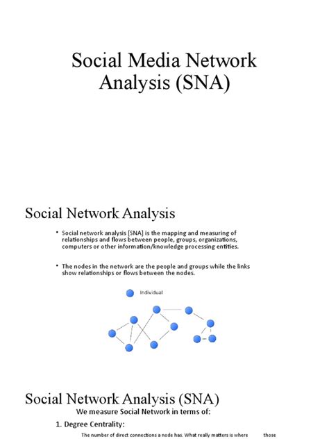 Social Media Network Analysis Sna Pdf