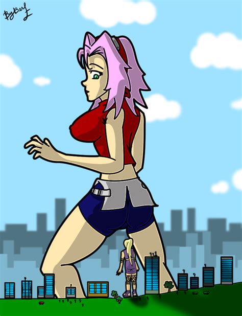 Giantess Sakura 3 By Dbere On Deviantart