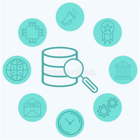 Data Tracking Vector Icon Sign Symbol Stock Illustration Illustration