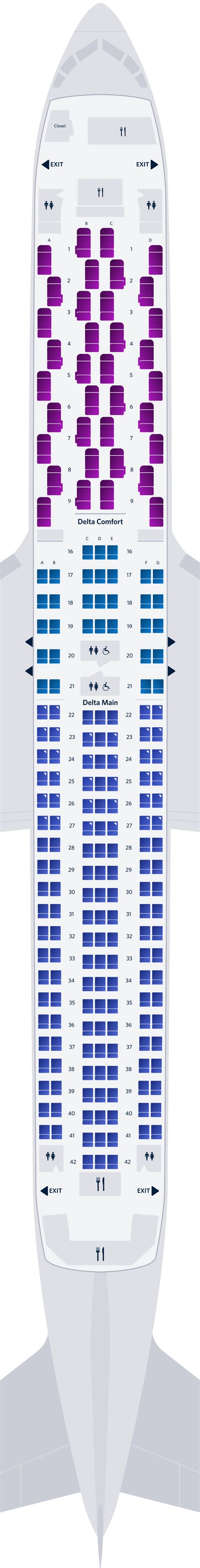 Delta Boeing 777 300er Seating Plan