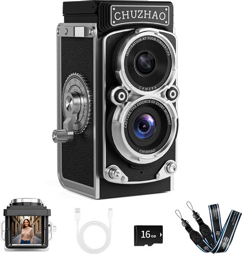 Chuzhao Mini Retro Digital Camera Vintage Tlr Style Point