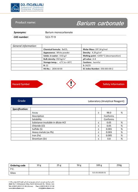 Potassium Thiocyanate Drm Chem