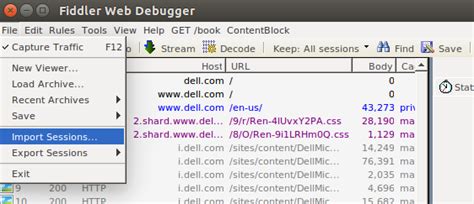Ubuntu Using Fiddler To Analyze Chromefirefox Network Capture