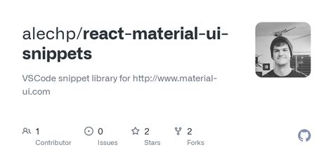 GitHub Alechp React Material Ui Snippets VSCode Snippet Library For Material Ui Com