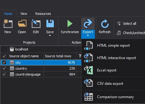 ApexSQL Data Diff For MySQL Screen Shot Tour