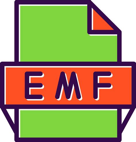 Emf File Format Icon 15830868 Vector Art At Vecteezy