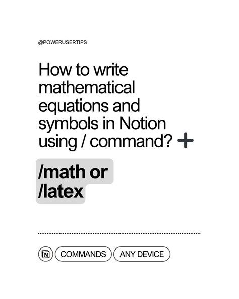 Powerusertips On Linkedin 🧮 Simplify Math Notation Learn How To Write Mathematical Equations And