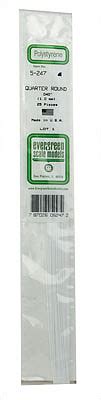 Evergreen 040 X 14 Inch Polystyrene Quarter Round 25