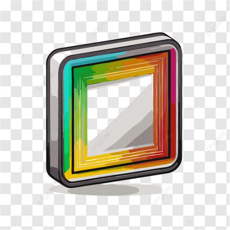 흰색 바탕에 무지개 광장 벡터 흰색 배경에 Ic 빛의 단순한 다채로운 아이콘 그림자 없음 작은 프레임 중앙 Png 일러스트 및 벡터 에 대한 무료 다운로드 Pngtree