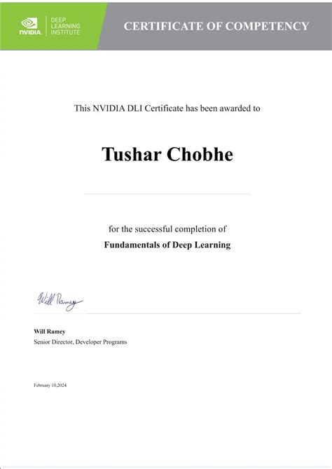 tushar chobhe on linkedin nvidia deeplearning