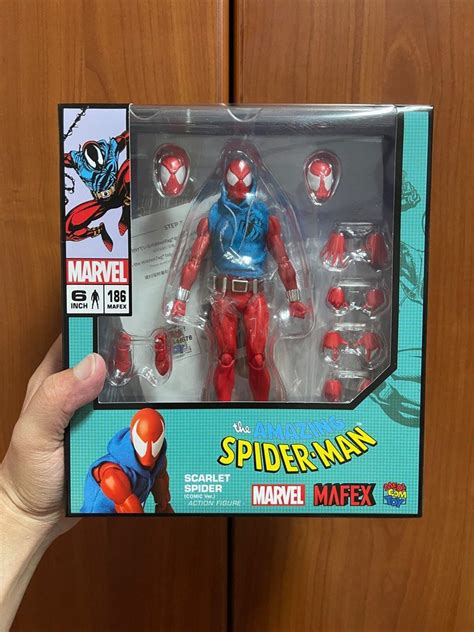Mafex Scarlet Spider No186 Hobbies And Toys Toys And Games On Carousell