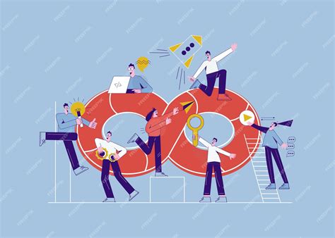 Premium Vector Devops Concept Software Engineering Culture And