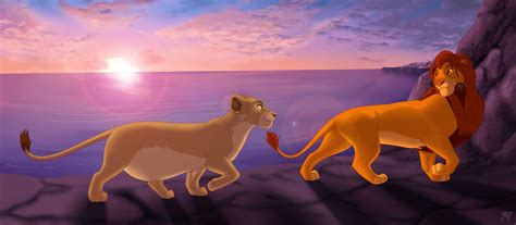 Simba And Nala As Cubs Drawing