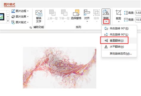 Ppt幻灯片的图片怎么垂直翻转 软件自学网