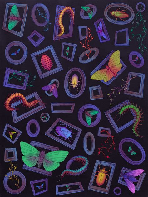 bugs pattern by lenkasimeckova on deviantart
