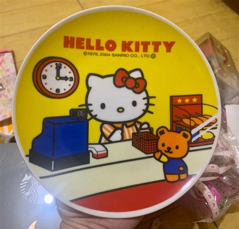 Hello Kitty Ceramic Plate Hobbies And Toys Memorabilia And Collectibles Vintage Collectibles On