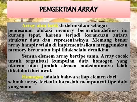 Struktur Data Array Dimensi 2 Array Dimensi 3
