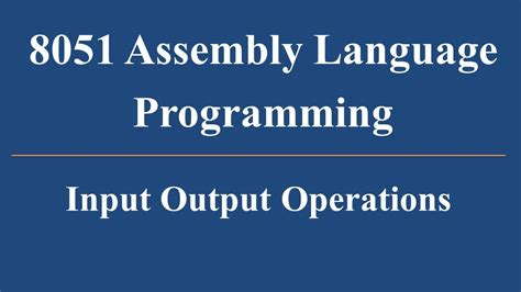 8051 Microcontroller 8051 Io Port Operations 8051 Ports 8051 Using Keil Youtube