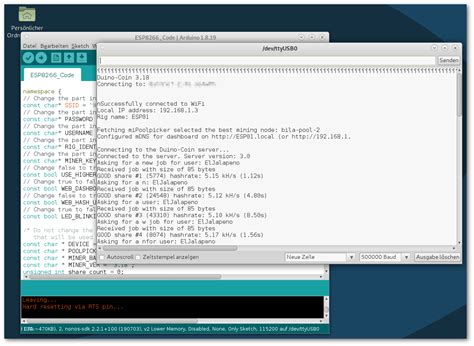 Duinocoin Mining With Esp8266