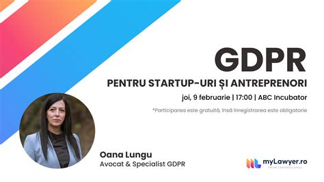 Gdpr Pentru Startup Uri și Antreprenori 9 Februarie 2023 Abc Incubator Cluj Napoca Evenimente
