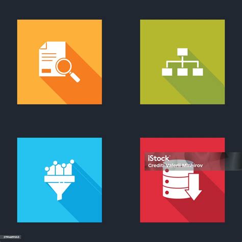 Set Document With Search Hierarchy Organogram Chart Sales Funnel And