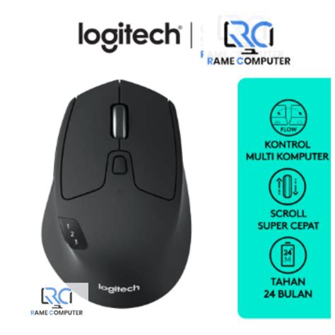 Jual Logitech M720 Triathlon Multi Device Wireless Mouse Shopee Indonesia