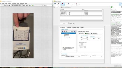 Acquiring And Measuring Temperature In Labview Youtube