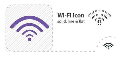 Premium Vector Wifi Isolated Flat Illustration Wifi Line Icon