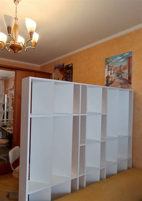 Стеллаж перегородка для зонирования комнаты, 151х15х179 см, Стеллаж ...