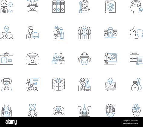 Image Management Line Icons Collection Categorization Manipulation Optimization Metadata