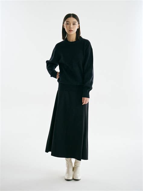마일드 코튼 리브드 니트 페일레드 THE KNIT COMPANY