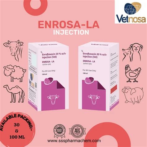 100ml Enrofloxacin Injection Packaging Type Box At ₹ 1201 In Ahmedabad