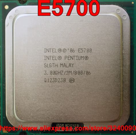 Original Intel CPU PENTIUM E Processor GHz M MHz Dual Core Socket Free Shipping