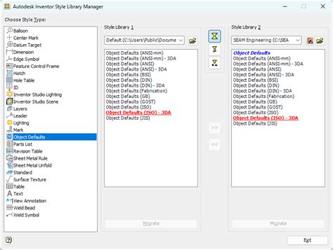 solved inventor style library how to customize rename object