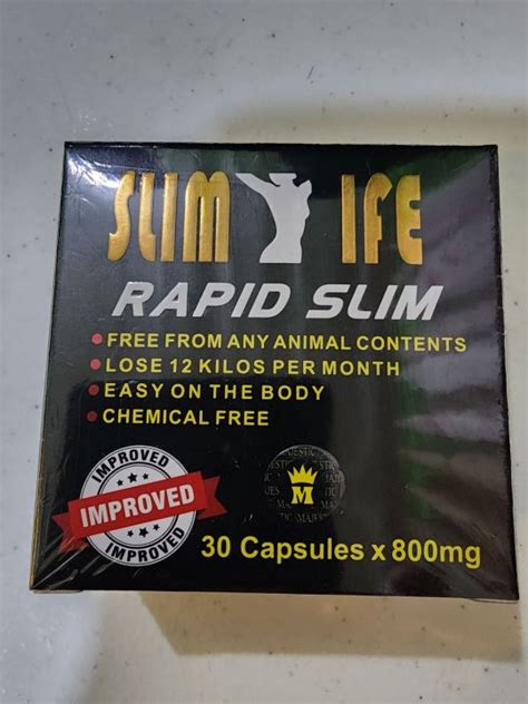 SLIM LIFE RAPID SLIM 30 CAPSULES/BOX THE BEST SLIMMING PILLS IN THE ...
