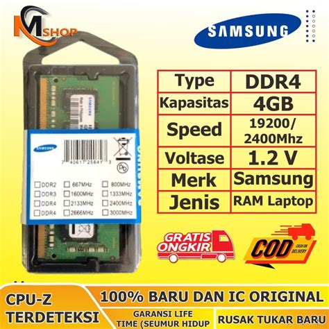 Jual Ram Laptop Memory Sodimm Ddr Gb Gb Pc Mhz Mhz Mhz Samsung Shopee Indonesia