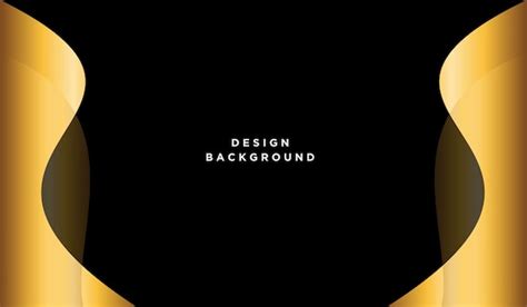 배경 럭셔리 디자인 골드 그라데이션 프리미엄 벡터