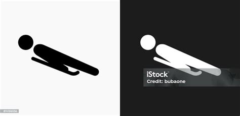 흑인과 백인 벡터 배경에서 루지 아이콘 Sport Set에 대한 스톡 벡터 아트 및 기타 이미지 Sport Set 개념