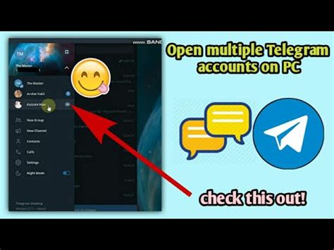 How to open multiple Telegram accounts on PC - YouTube