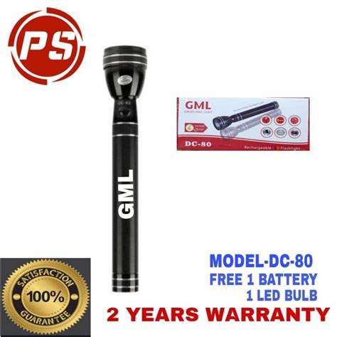 Gml Light Model Dc 80 3 Battery Rechargeable Led Heavy Duty