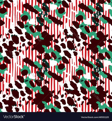 Creative Abstract Leopard Skin Seamless Pattern Vector Image