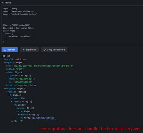 Grafana Flux Convert Hex To Decimal Inaccurately Influxdb Grafana Labs Community Forums