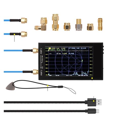 V2 Vector Network Analyzer Digital Nano Vna Tester Mf Hf Vhf Uhf Usb Logic Antenna Analyzer