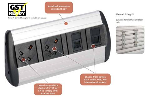 Wedge Power And Data Module Power Data Av And Usb Charging