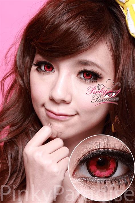 Red Colored Eye Contacts