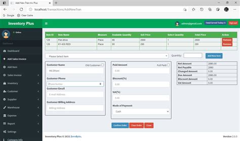 Inventory Plus Inventory Management System Using Net Core C EF And AdminLTE By Shaheddev