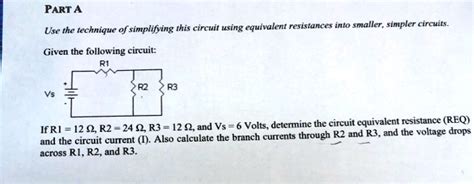 Solved Part A Use The Technique F Simplifying This Circuit Using