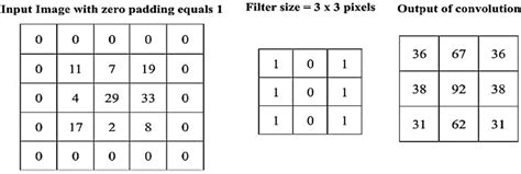 An Example Of A Filter Applied To A Two Dimensional Input Image To