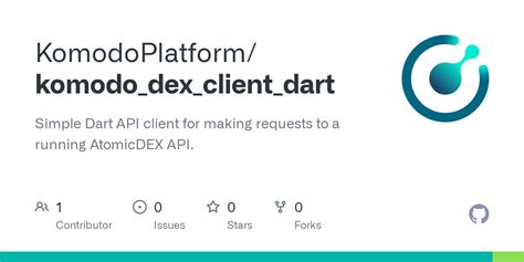 github komodoplatform komodo dex client dart simple dart api client